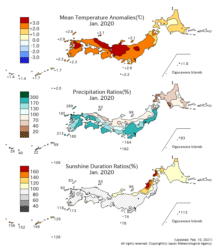 A Climate Map Of Japan - Map